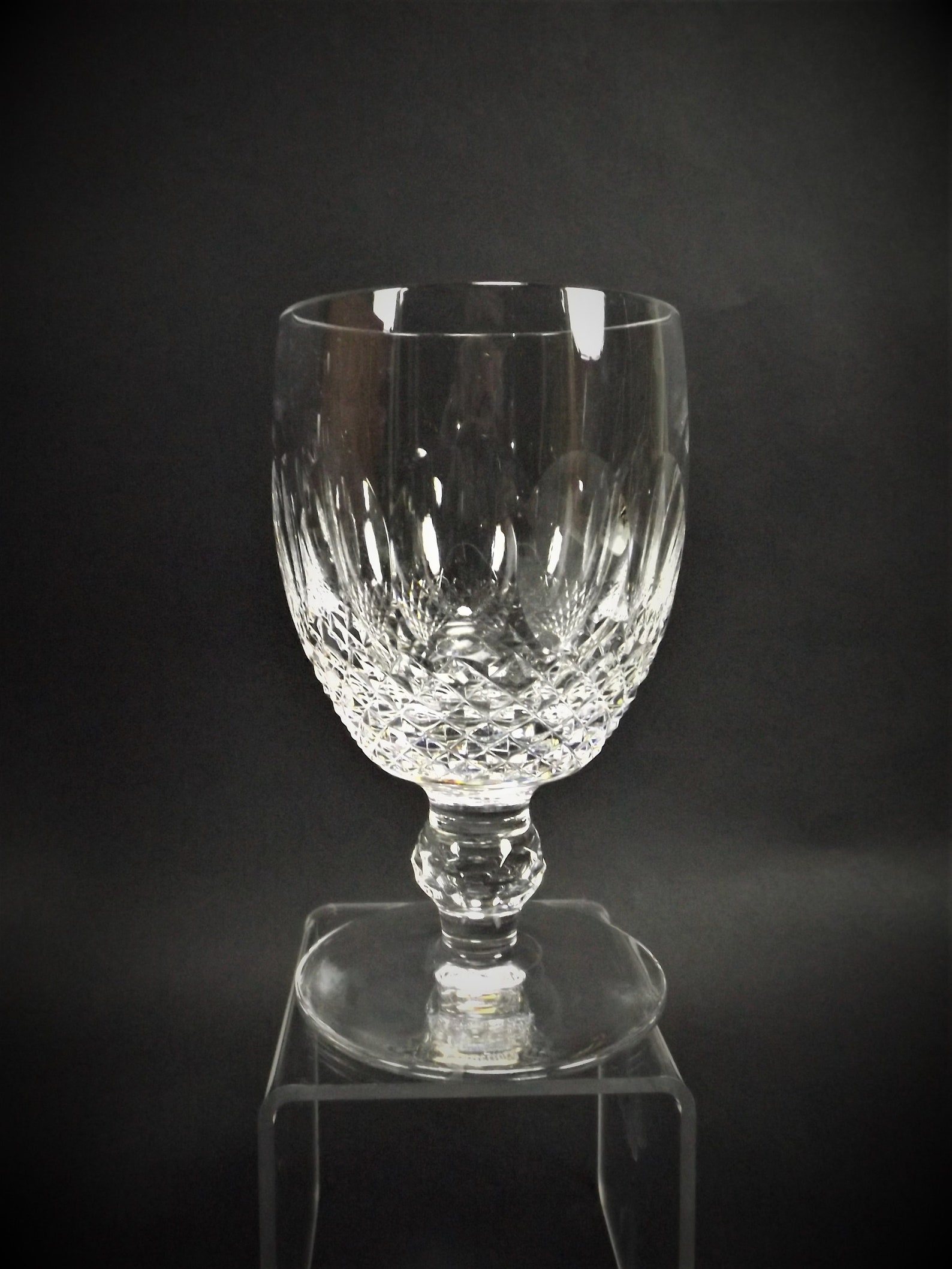 Waterford Cut Crystal Colleen Short Stem Water Goblet Set of 4 Signed ...