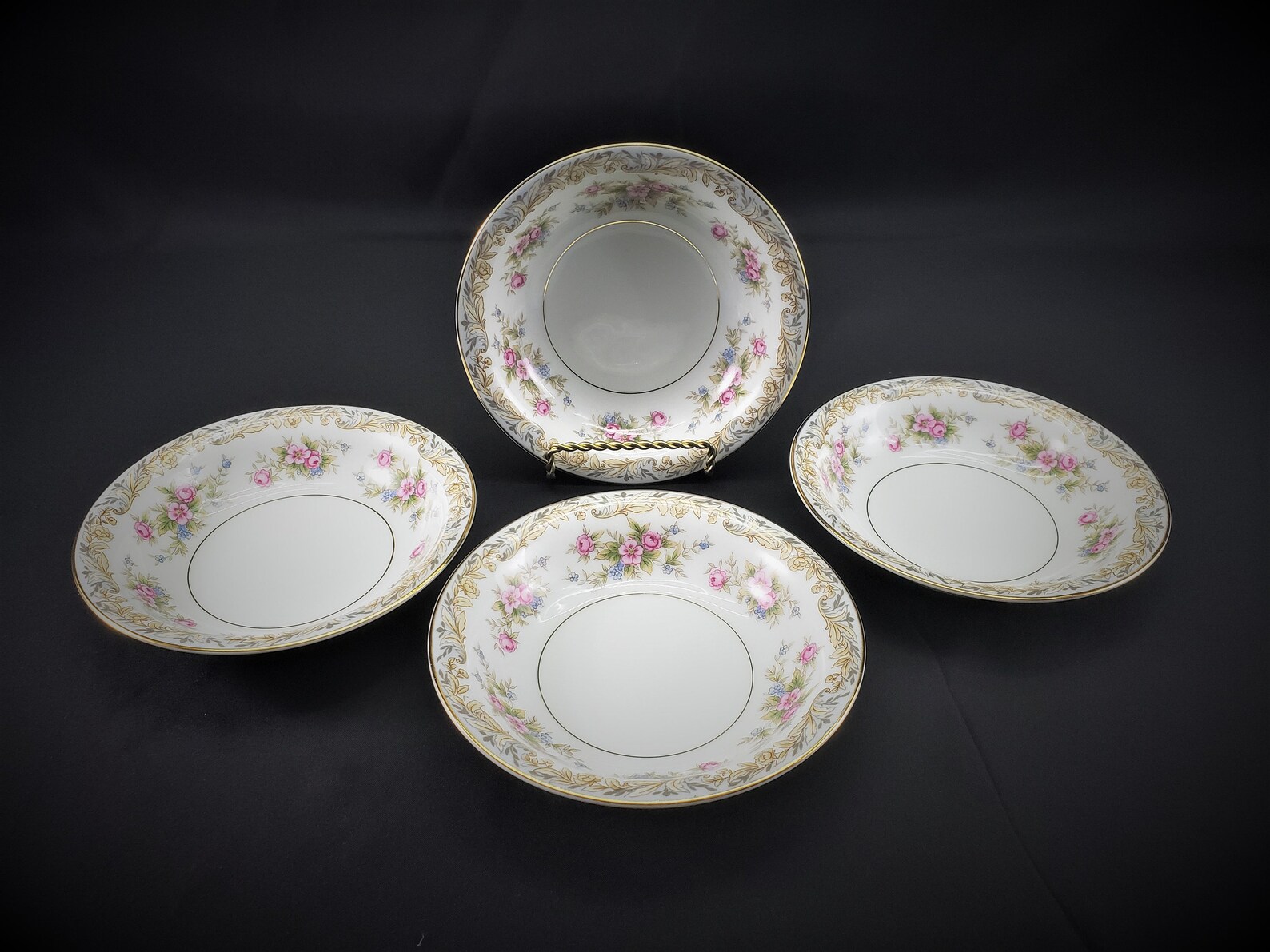 Noritake China Somerset 5317 Rose Floral Berry / Dessert Bowls - Etsy