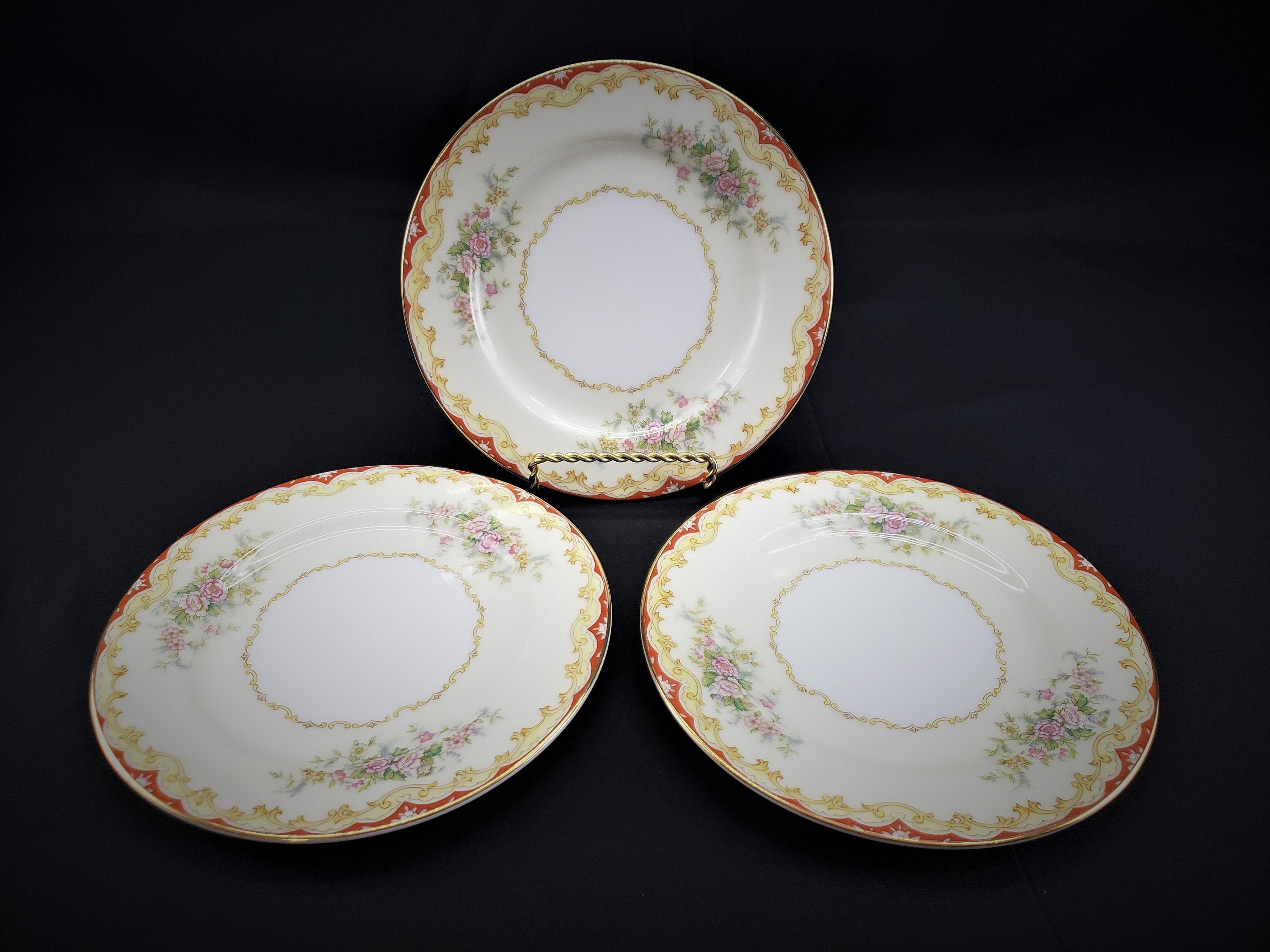 Noritake Morimura Lares Pattern Bread and Butter / Dessert Plates Circa ...