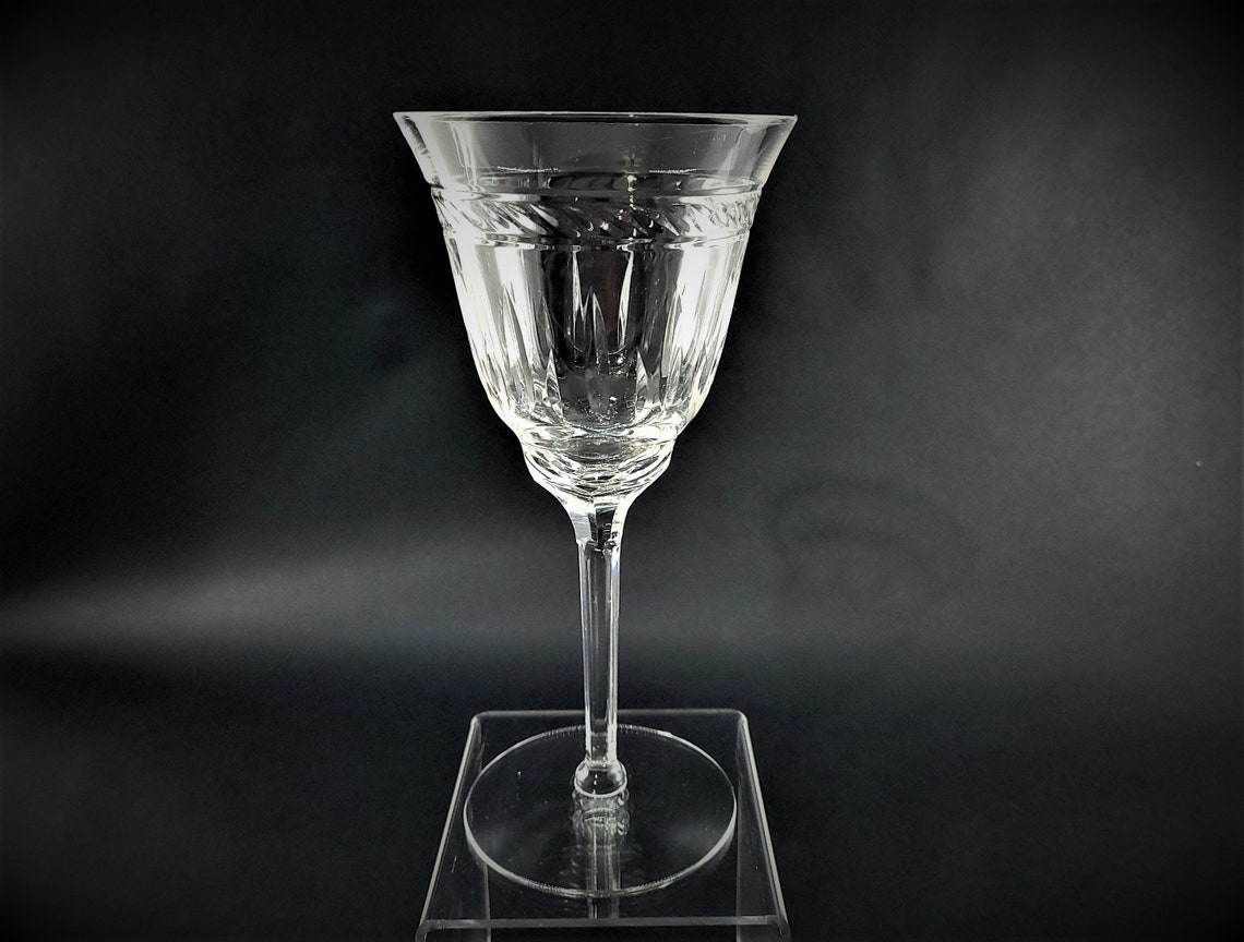 Seneca Crystal Cut Glass Water Goblet Stem 925 Cut 882 - Etsy