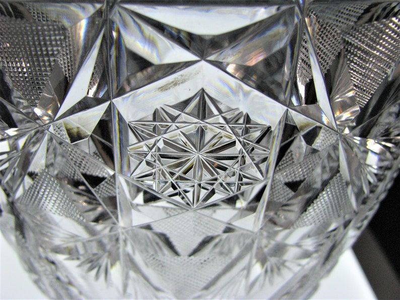 Krantz & Smith Idyl ABP Brilliant Cut Glass Vase Rare and Impressive - Etsy