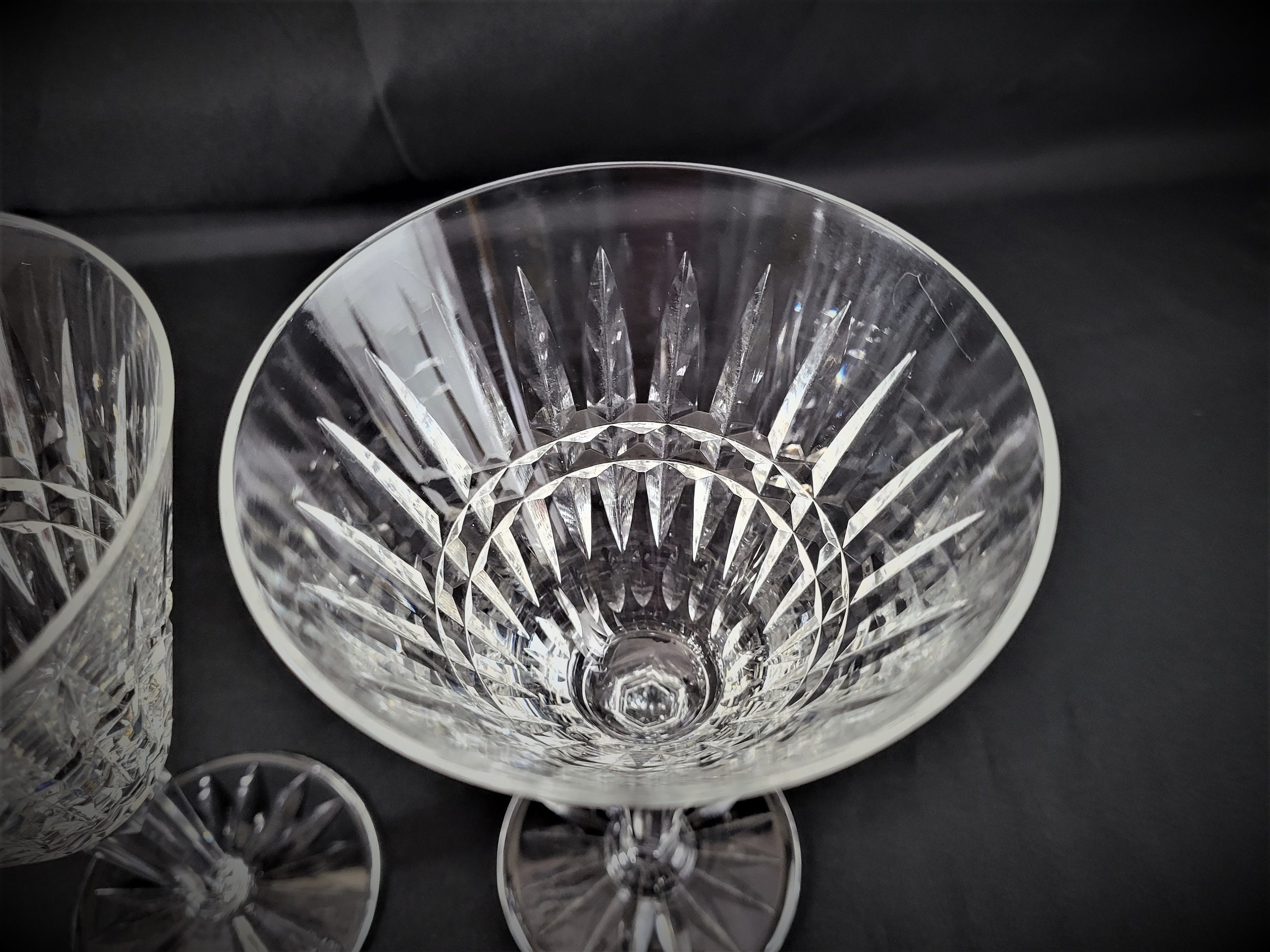 Waterford Crystal Glenmore Pattern Cut Glass Water Goblet Set of 2 - Etsy