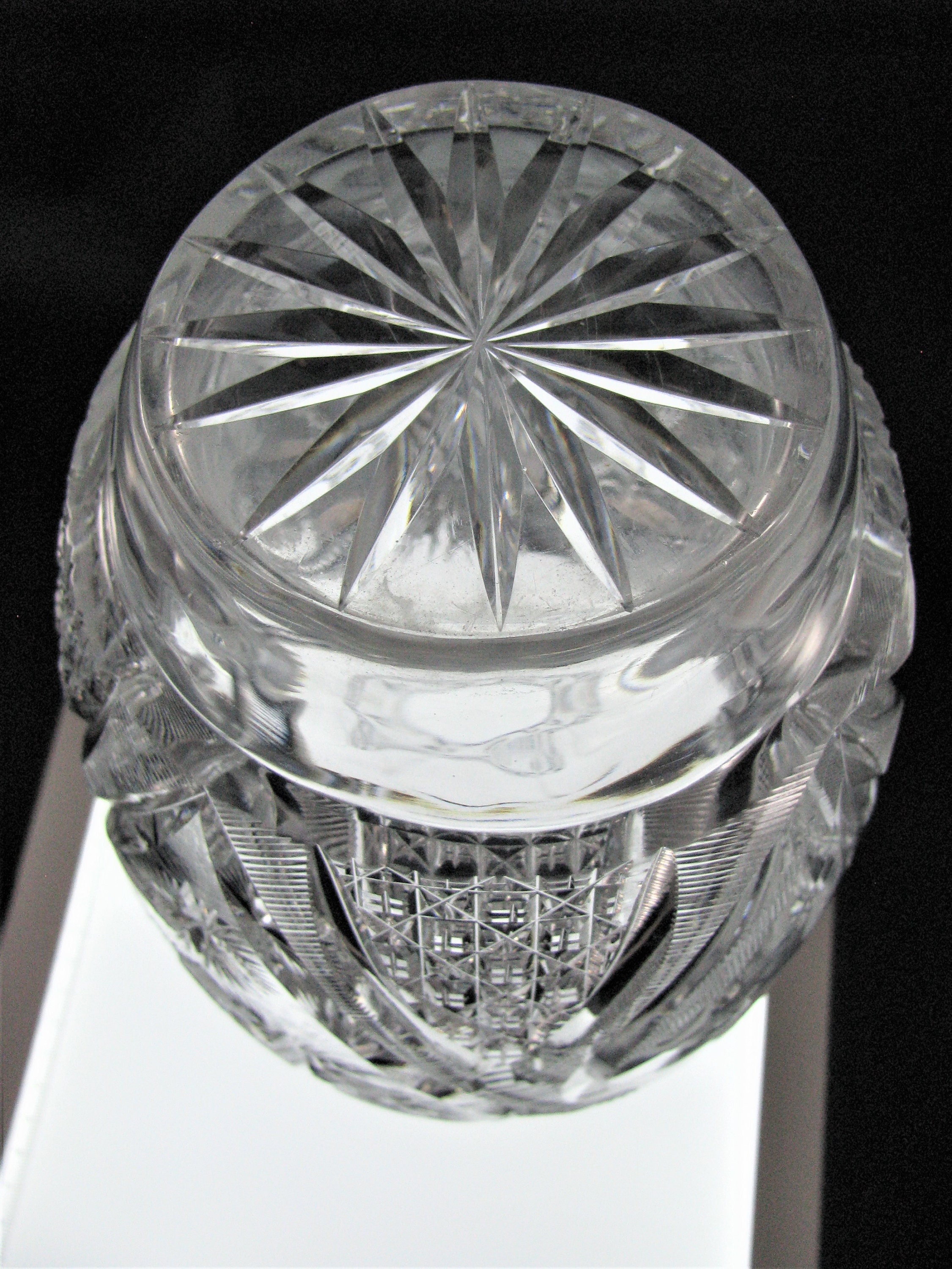 Krantz & Smith Idyl ABP Brilliant Cut Glass Vase Rare and Impressive - Etsy