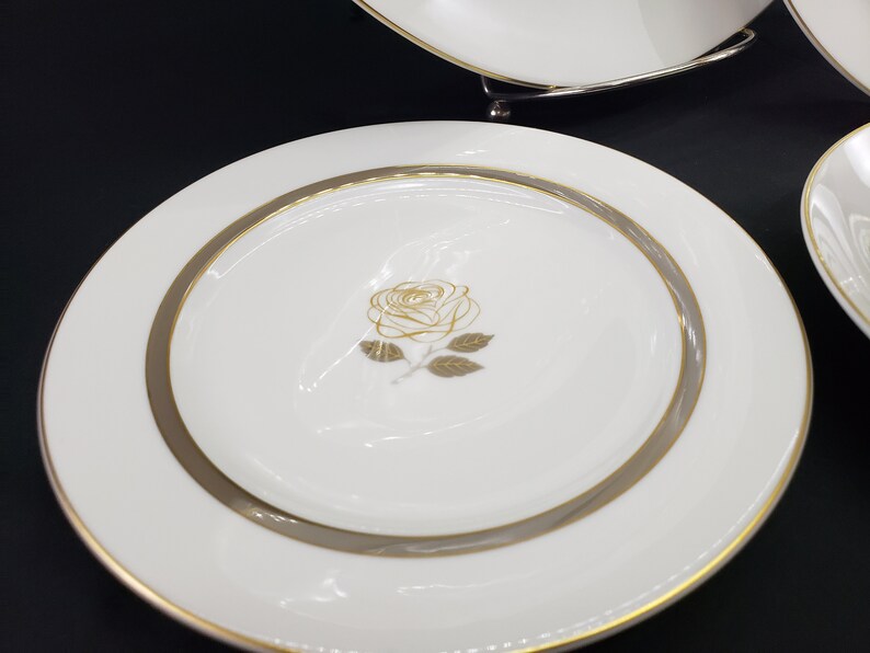 Rosenthal Germany Rosenthal Rose Pattern 5 Pc Place Setting - Etsy