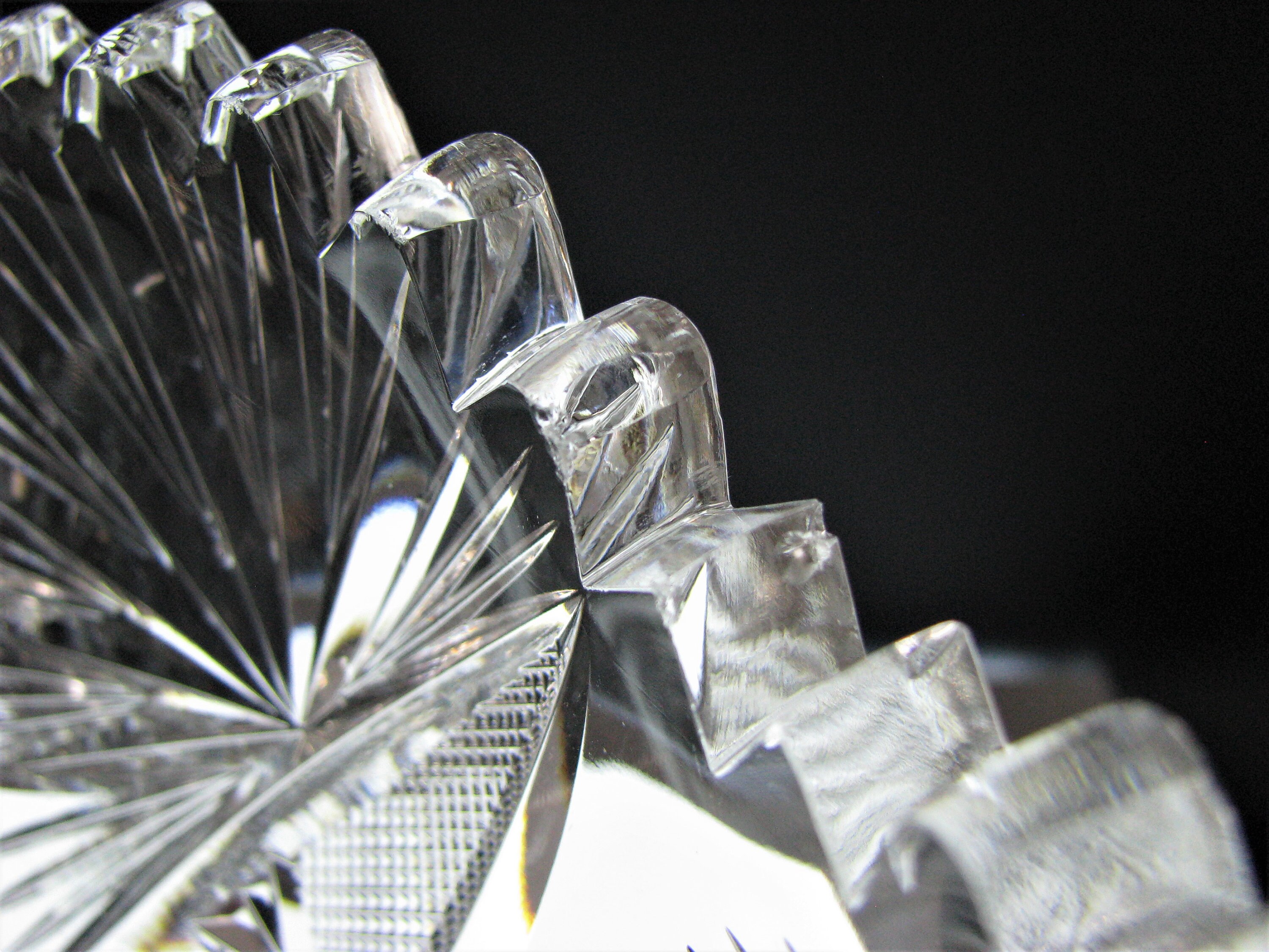 ABP Brilliant Cut Glass Swirl Pattern Bowl - Etsy
