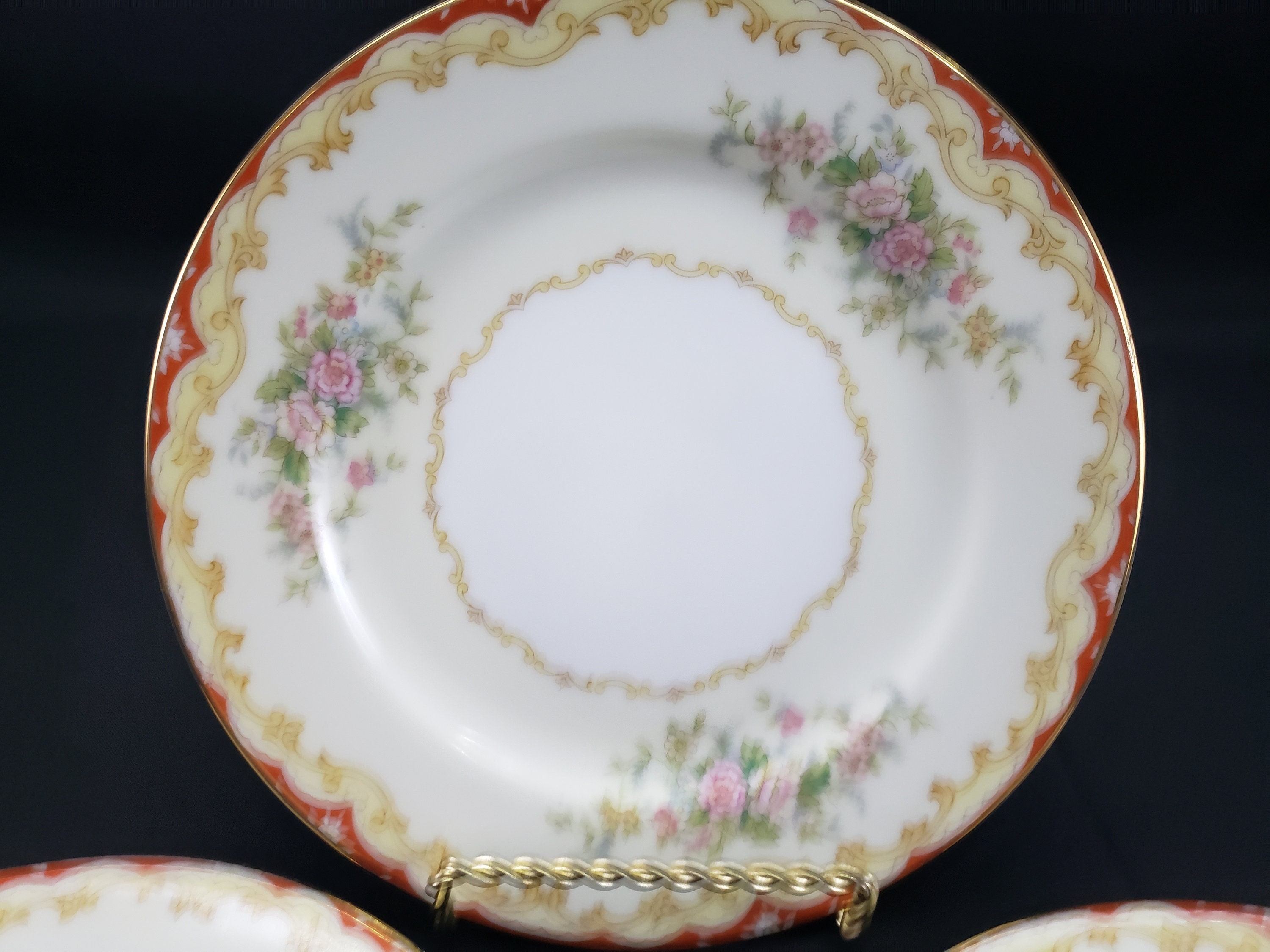 Noritake Morimura Lares Pattern Bread and Butter / Dessert Plates Circa ...