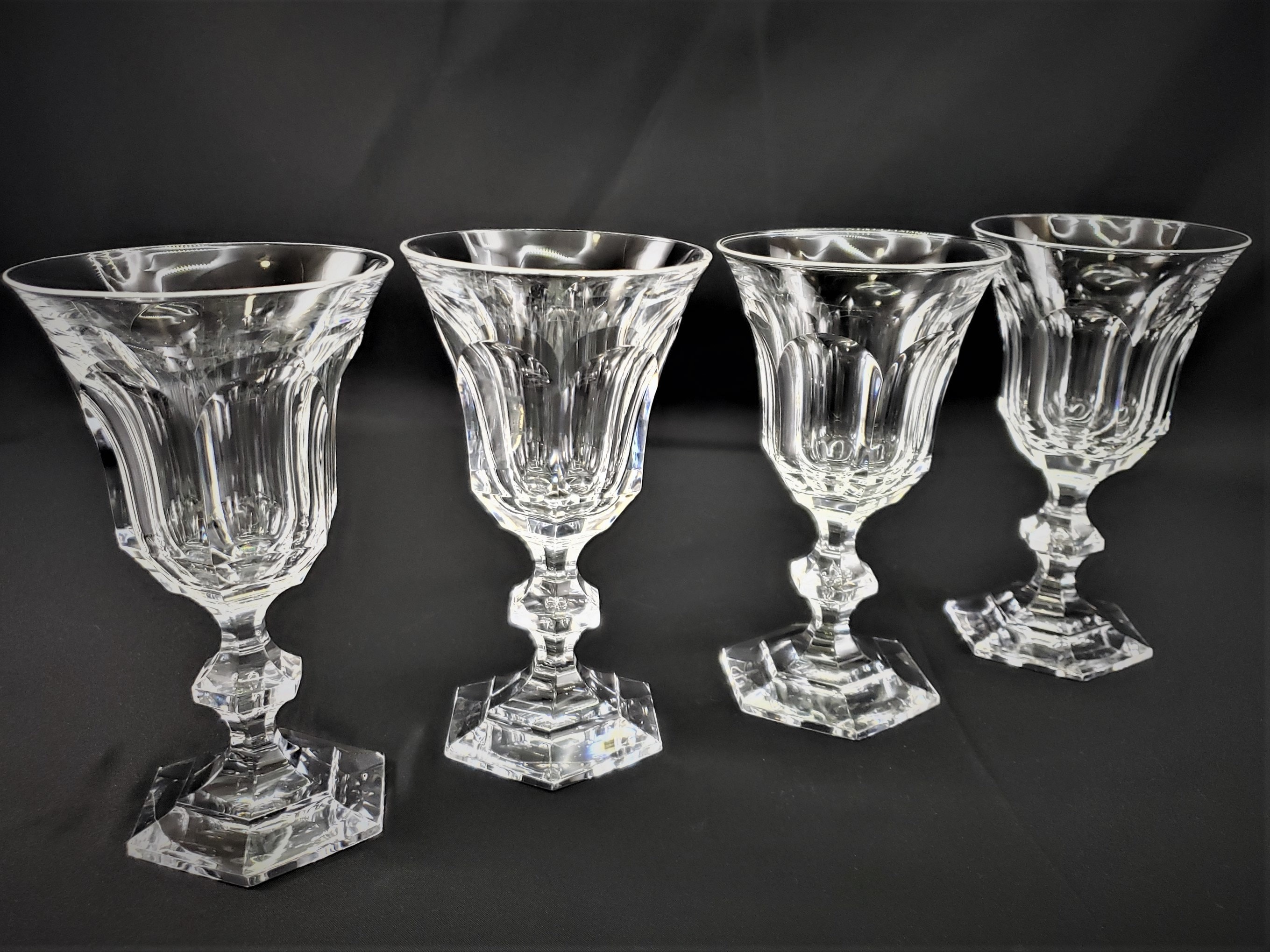Val St Lambert Cut Crystal Metternich Pattern Wine Goblets Set - Etsy