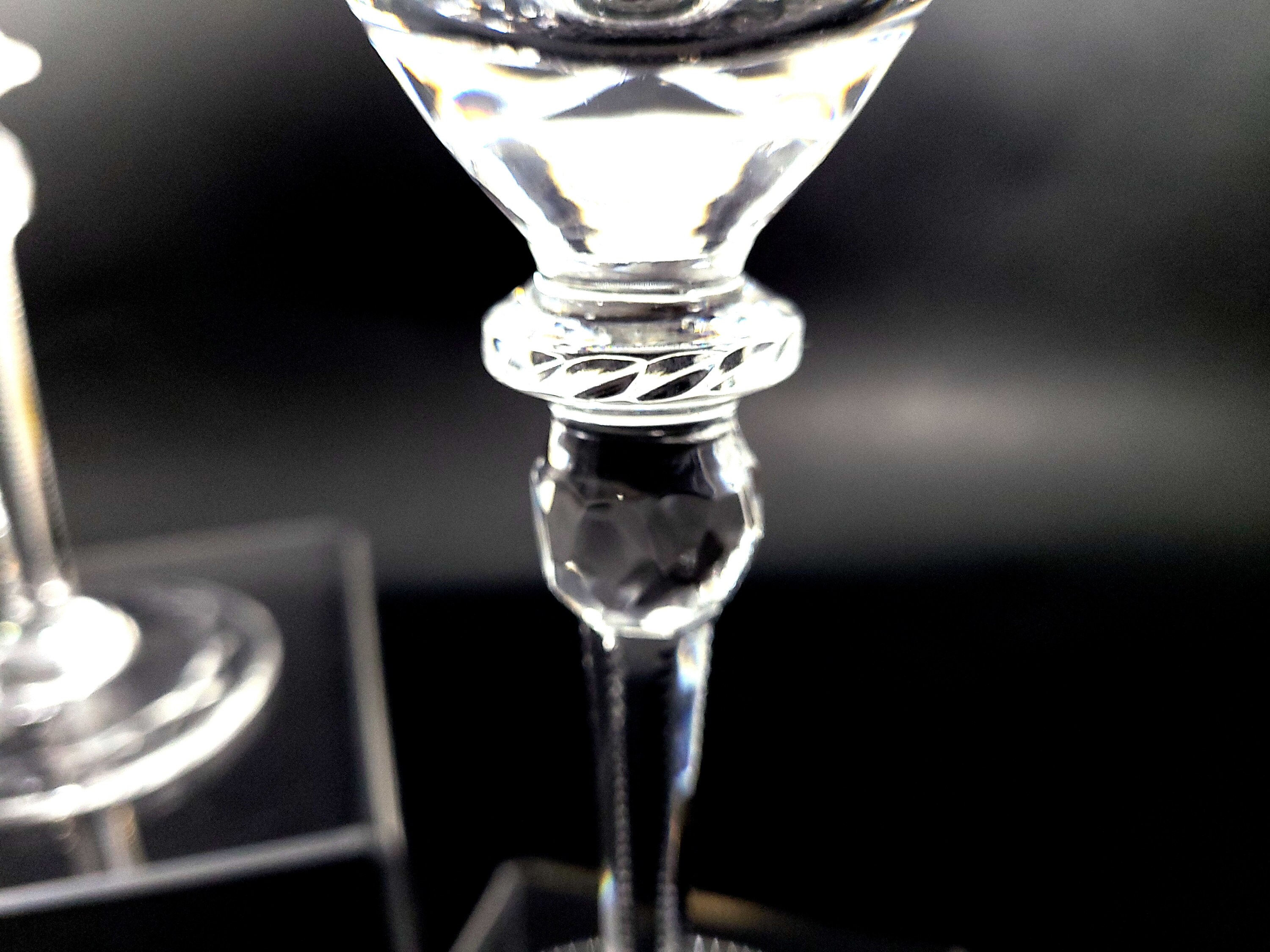 Rogaska Gallia Pattern Cut Crystal Wine Goblets Set of 2 - Etsy