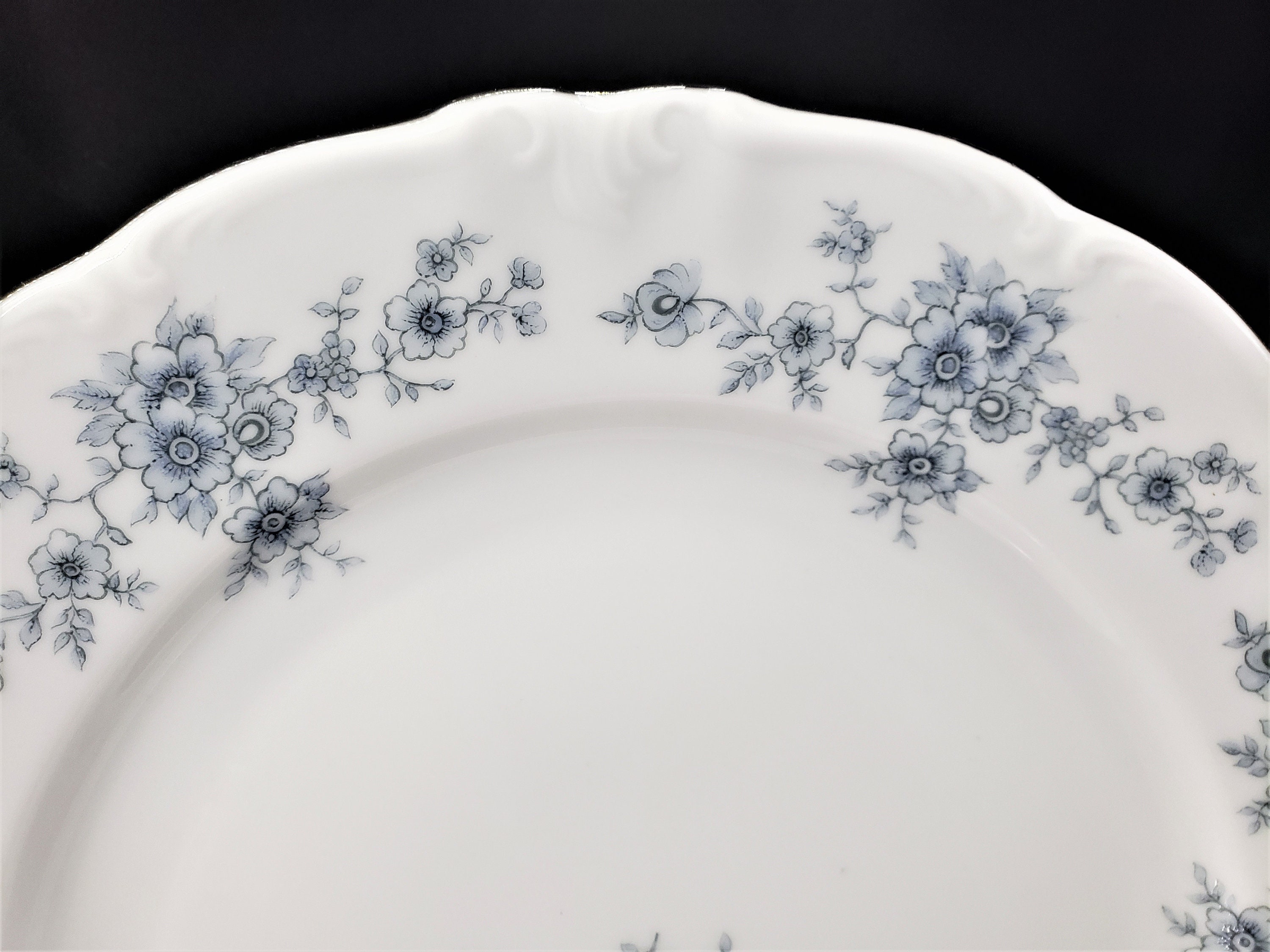 Winterling Bavaria Blue Rose Renaissance Pattern 5 Piece Place Setting ...