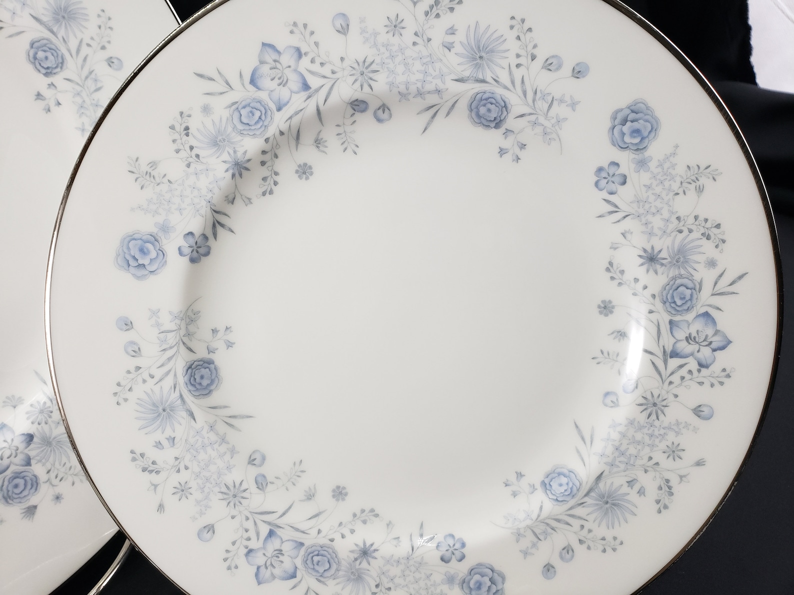 Wedgwood China Belle Fleur Pattern Blue Floral 5 Piece Place - Etsy