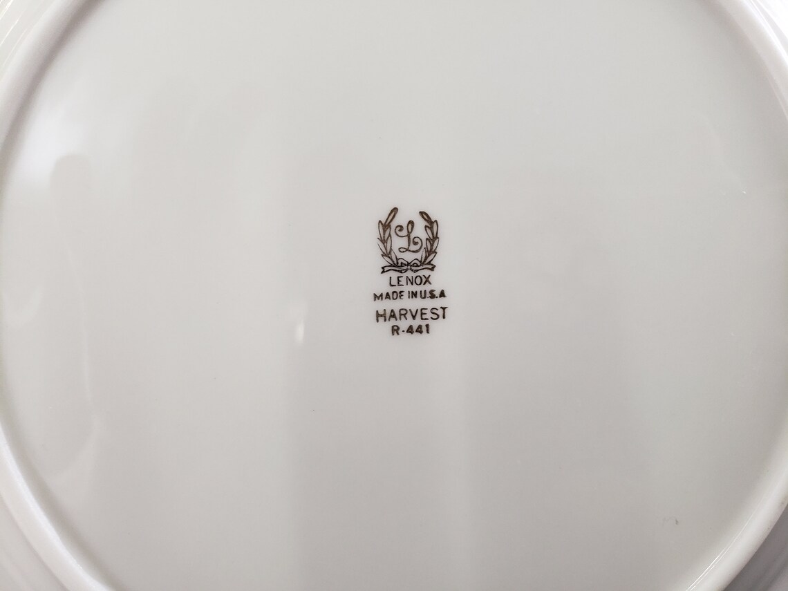 Lenox China Harvest Pattern Dinner Plates Set of 2 - Etsy