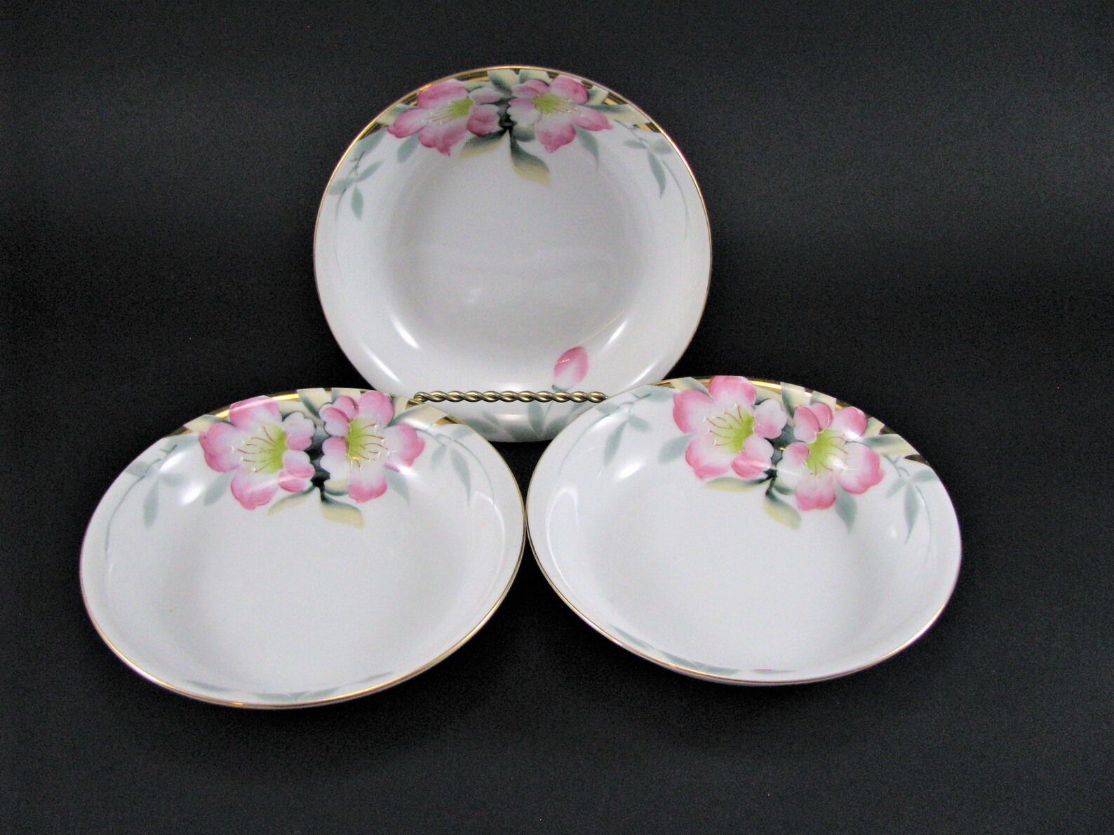Noritake Porcelain Azalea Dessert Bowl Set of 3 - Etsy