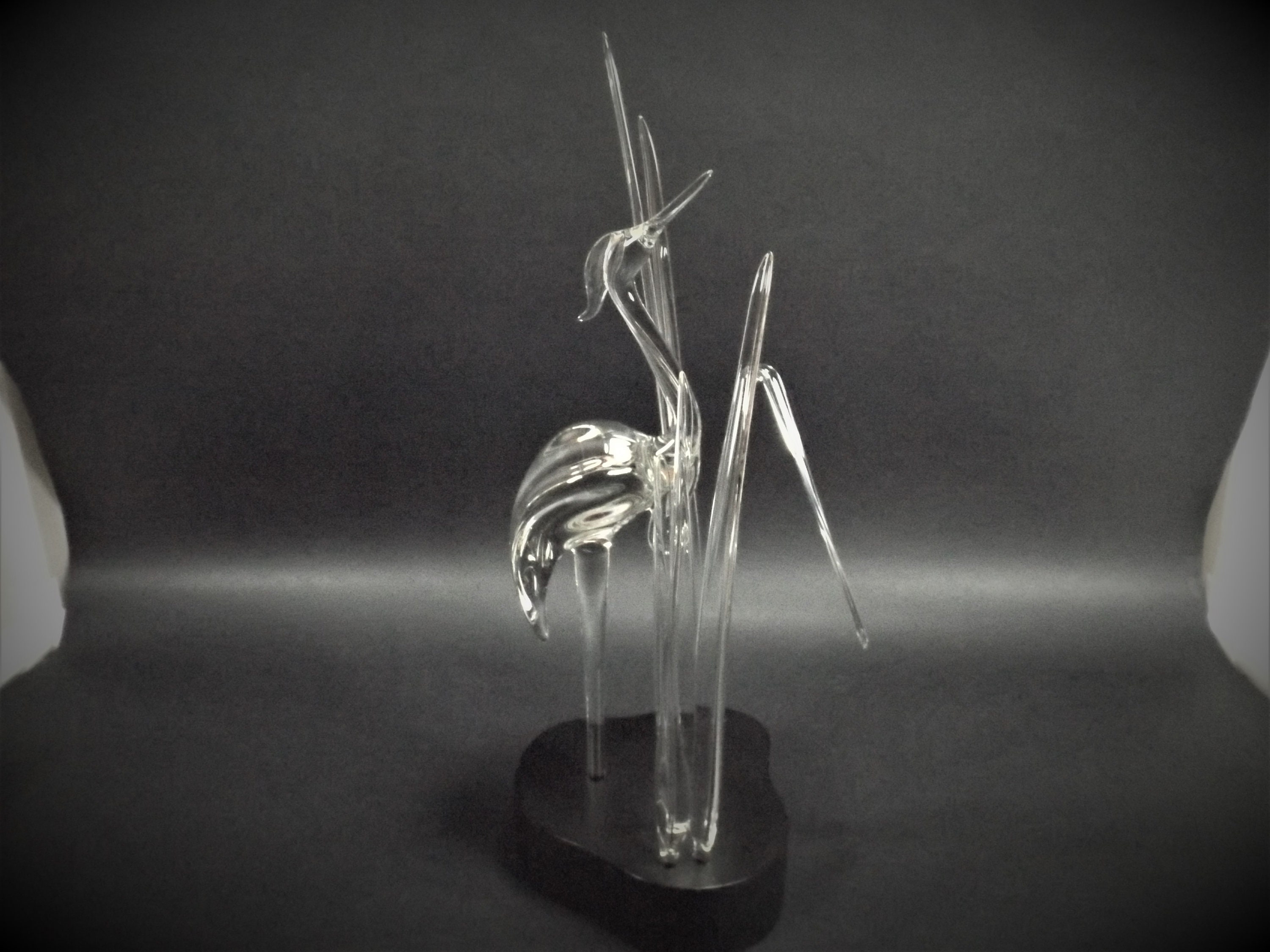 Frabel Studio Blue Heron Art Glass Sculpture 16 Signed - Etsy