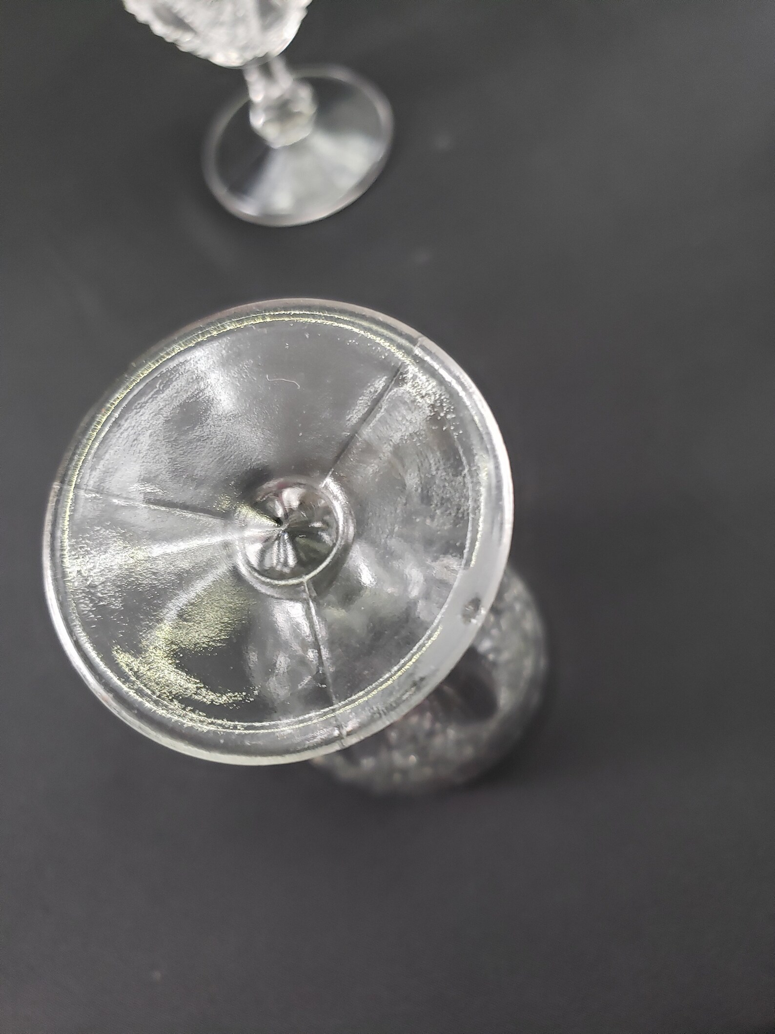 EAPG U.S. Glass Oregon Pattern Beaded Loop Beaded Ovals Footed Wine ...