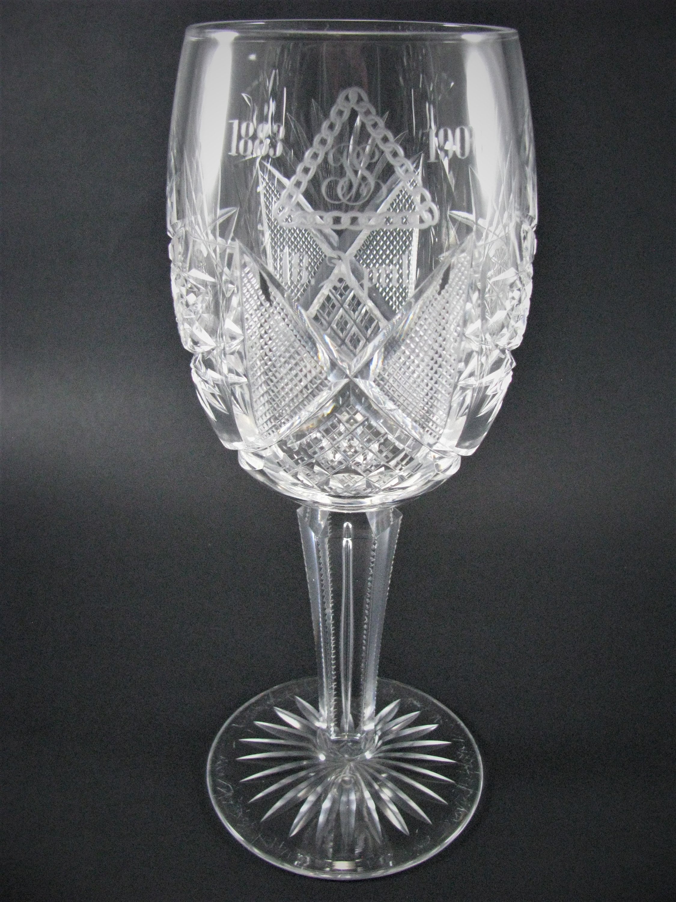 Victorian Cut Glass 25th Anniversary Presentation Chalice - Etsy