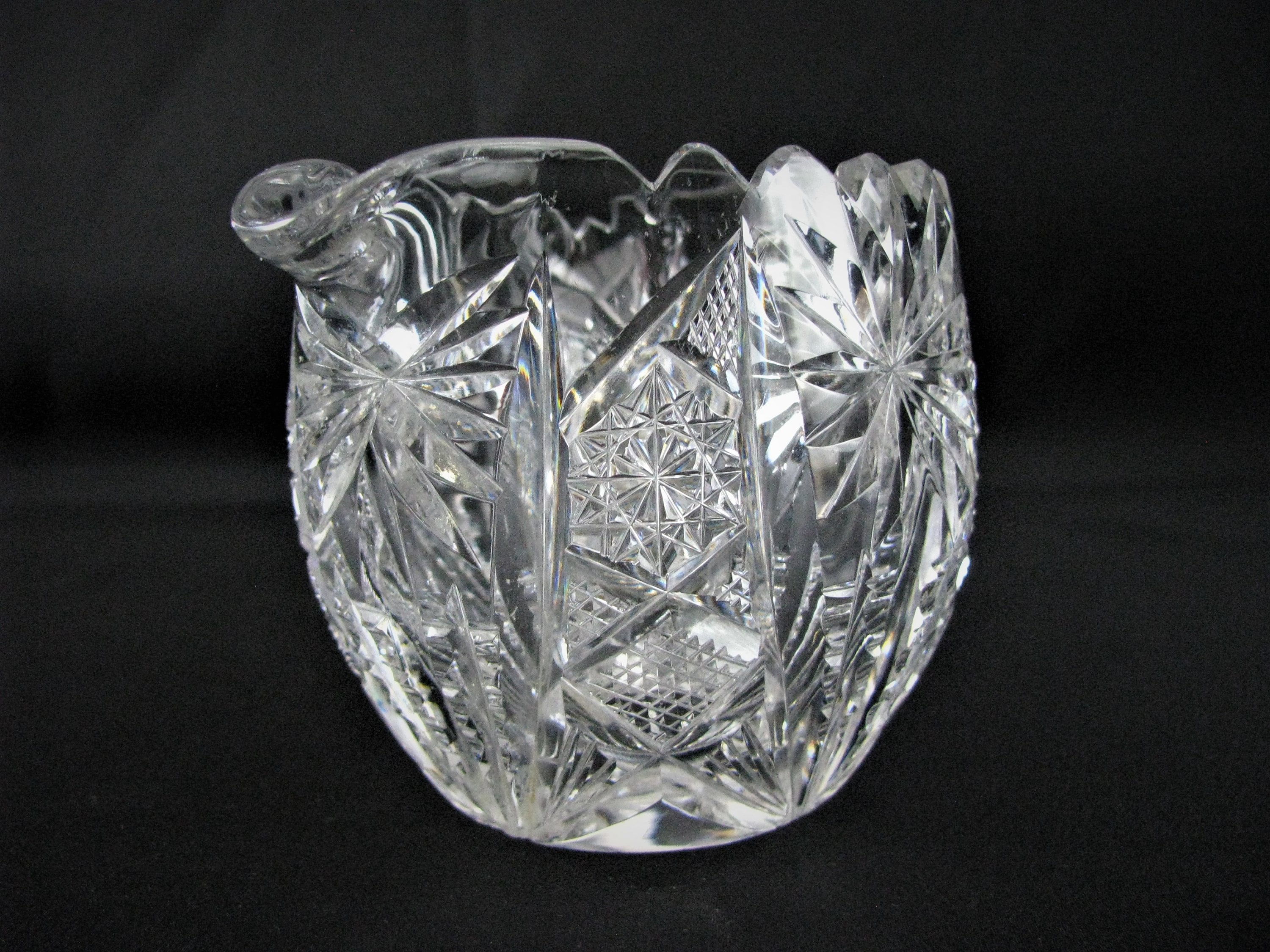 ABP WC Anderson Libbey Oasis Pattern Brilliant Cut Glass Sugar ...