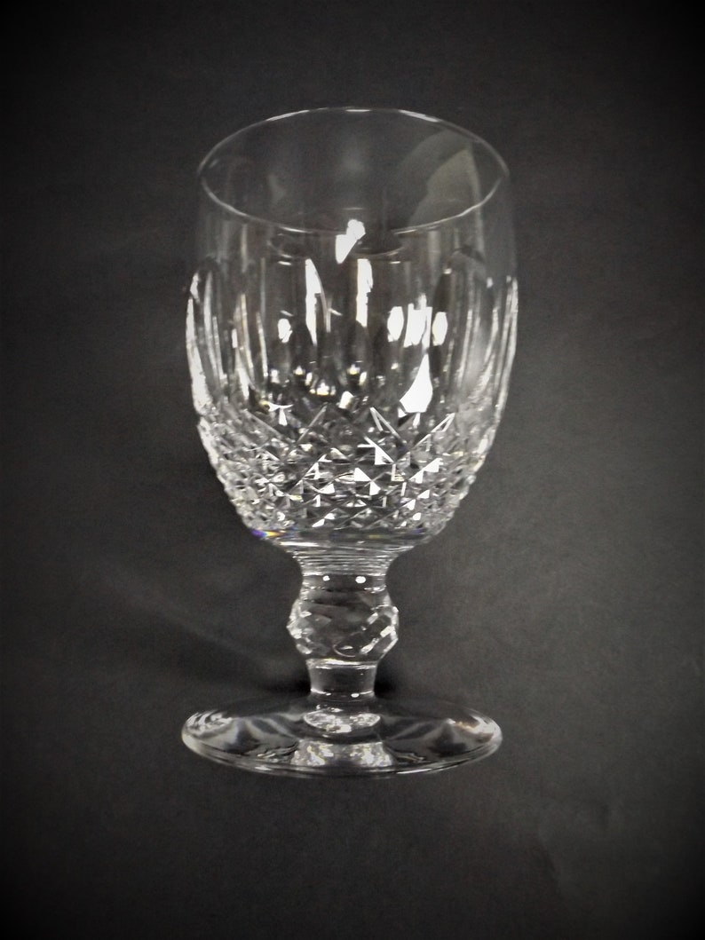 Waterford Cut Crystal Colleen Short Stem Water Goblet Set of 4 Signed ...
