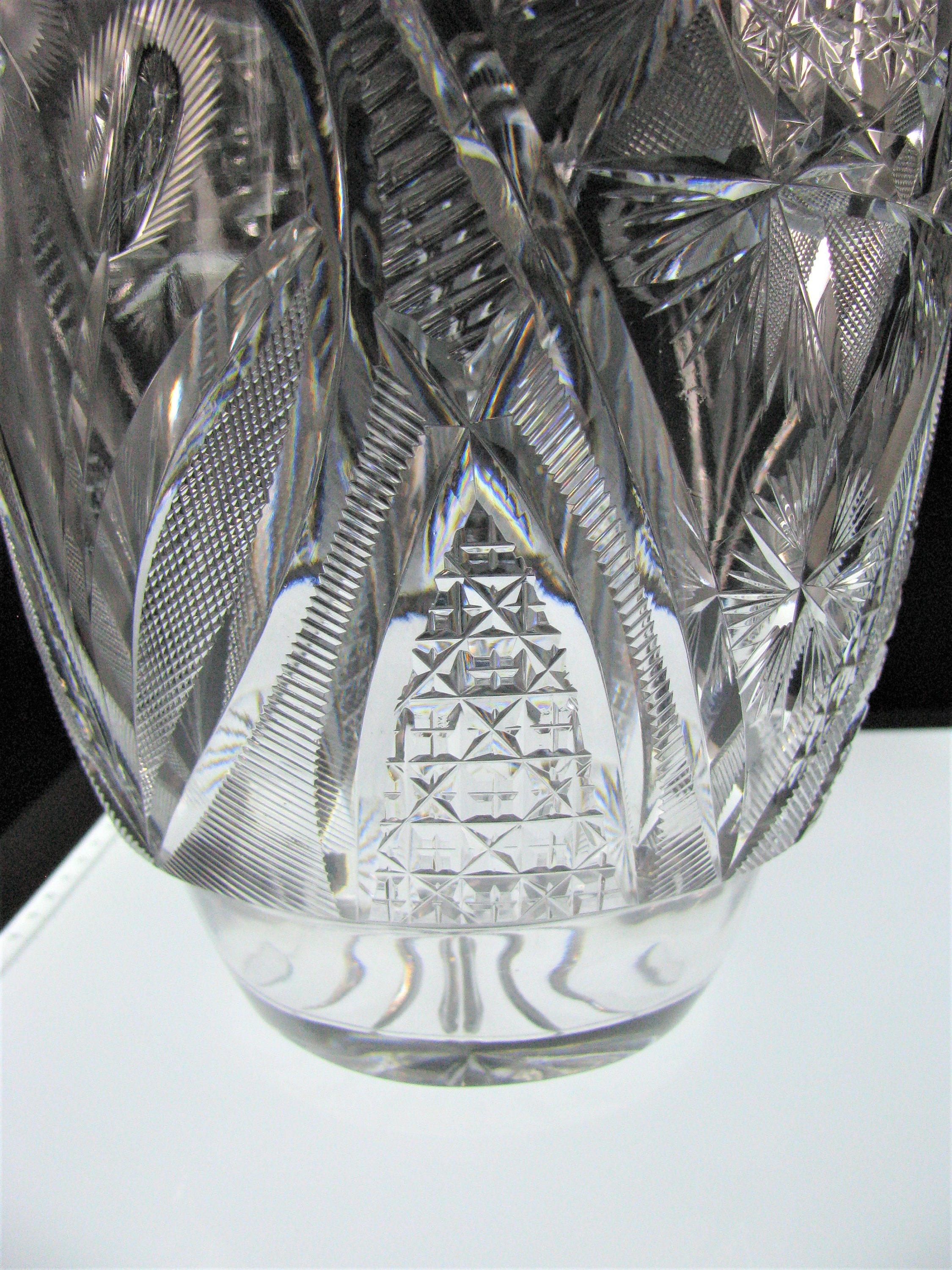 Krantz & Smith Idyl ABP Brilliant Cut Glass Vase Rare and Impressive - Etsy