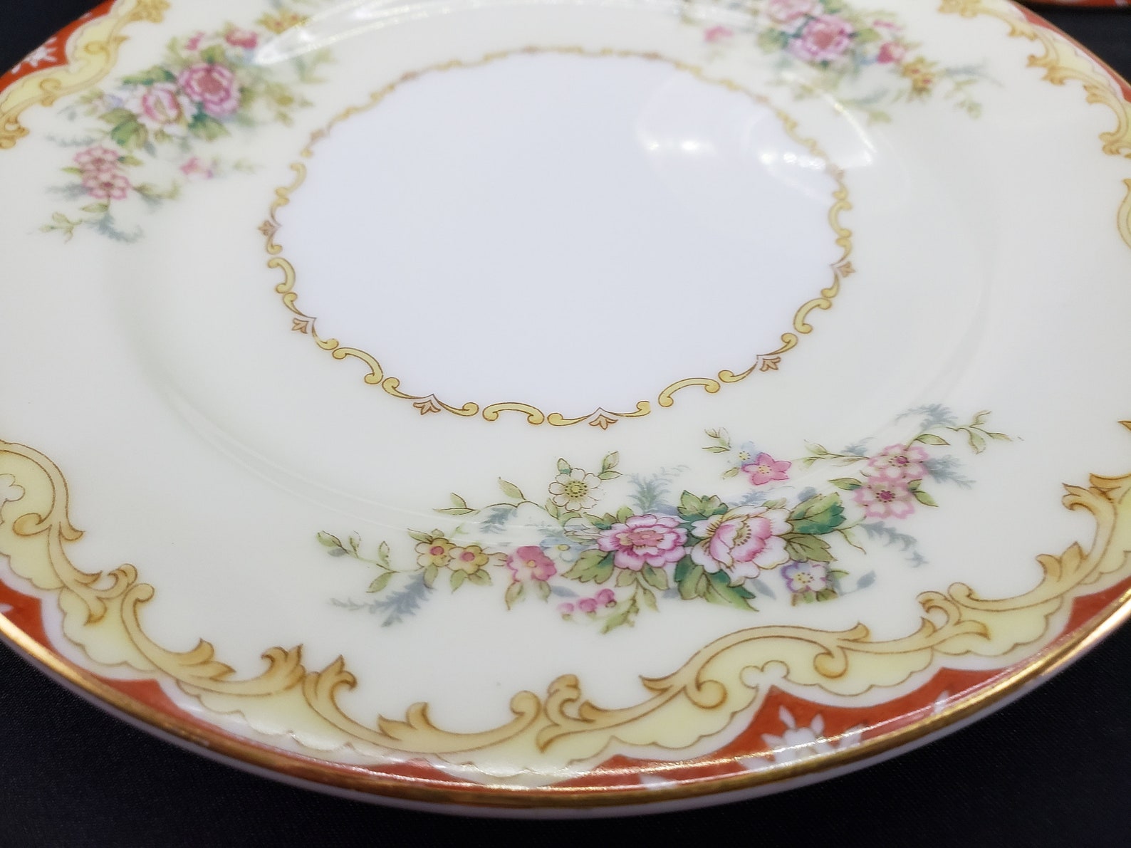 Noritake Morimura Lares Pattern Bread and Butter / Dessert Plates Circa ...