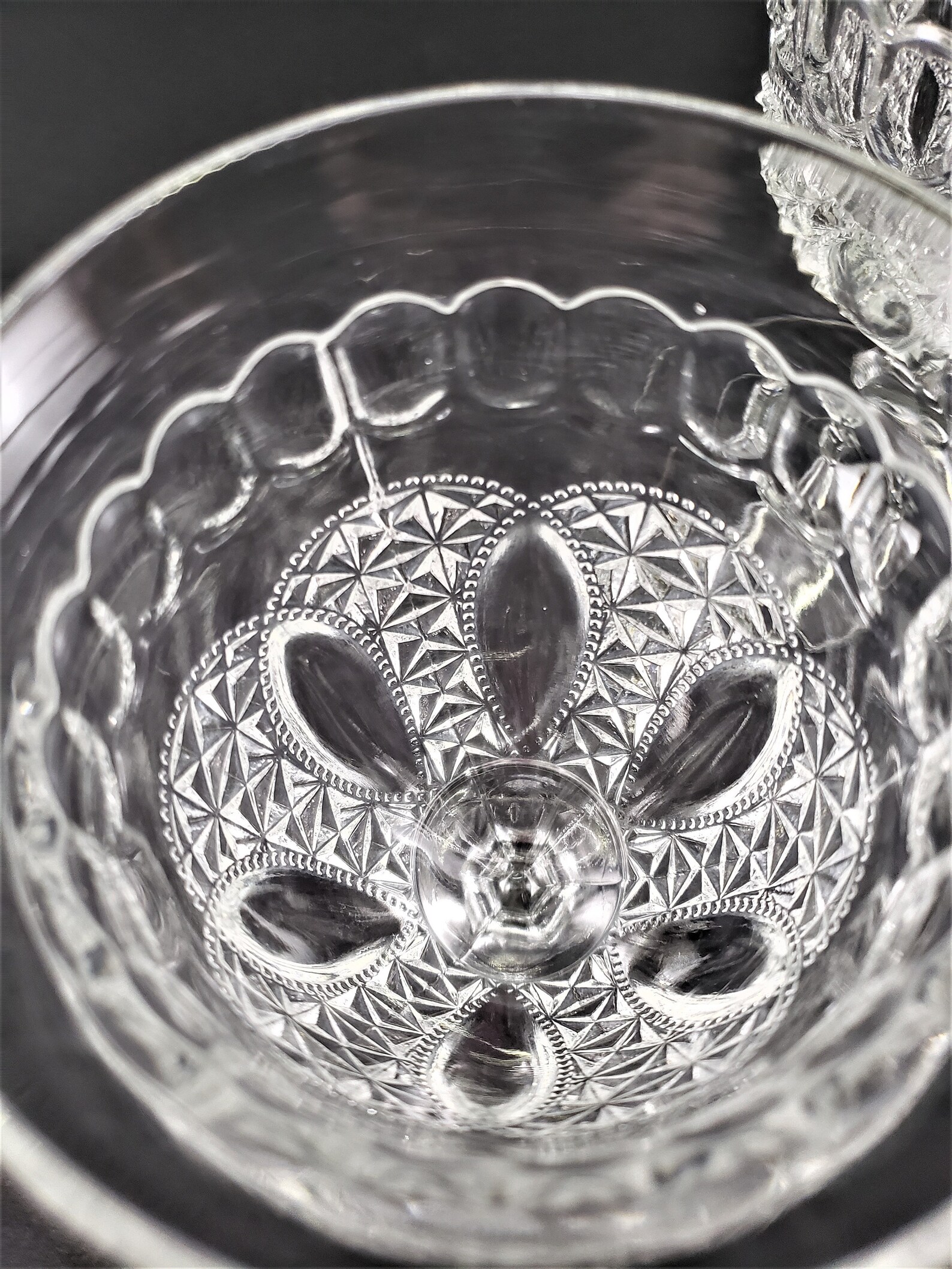 EAPG U.S. Glass Oregon Pattern Beaded Loop Beaded Ovals Footed | Etsy