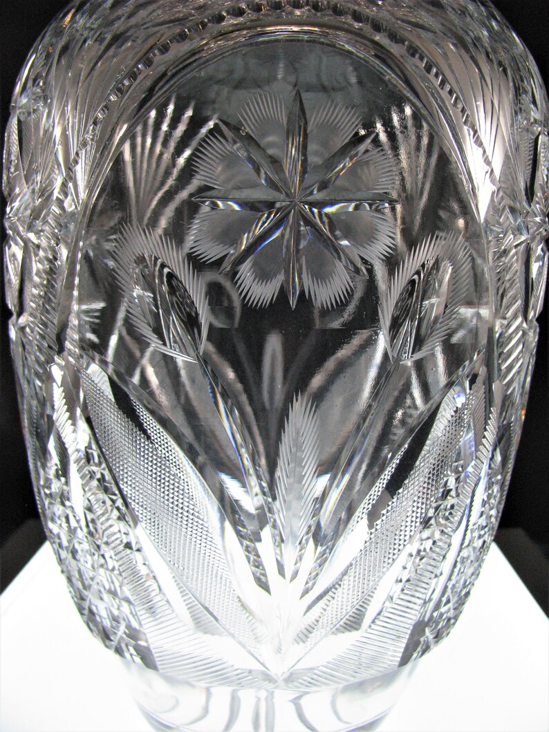 Krantz & Smith Idyl ABP Brilliant Cut Glass Vase Rare and Impressive - Etsy