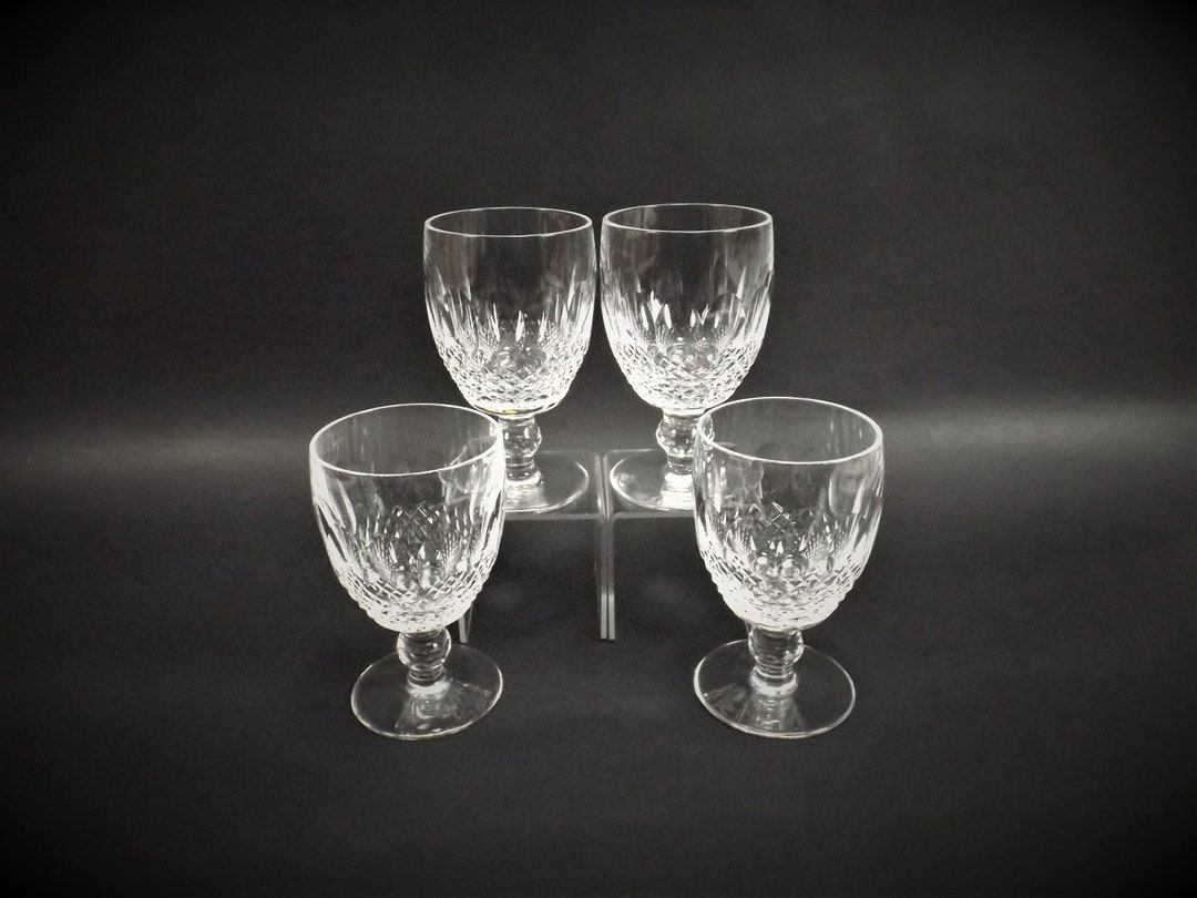 Waterford Cut Crystal Colleen Short Stem Water Goblet Set of 4 Signed ...