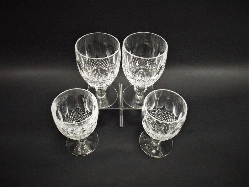 Waterford Cut Crystal Colleen Short Stem Water Goblet Set of 4 Signed ...