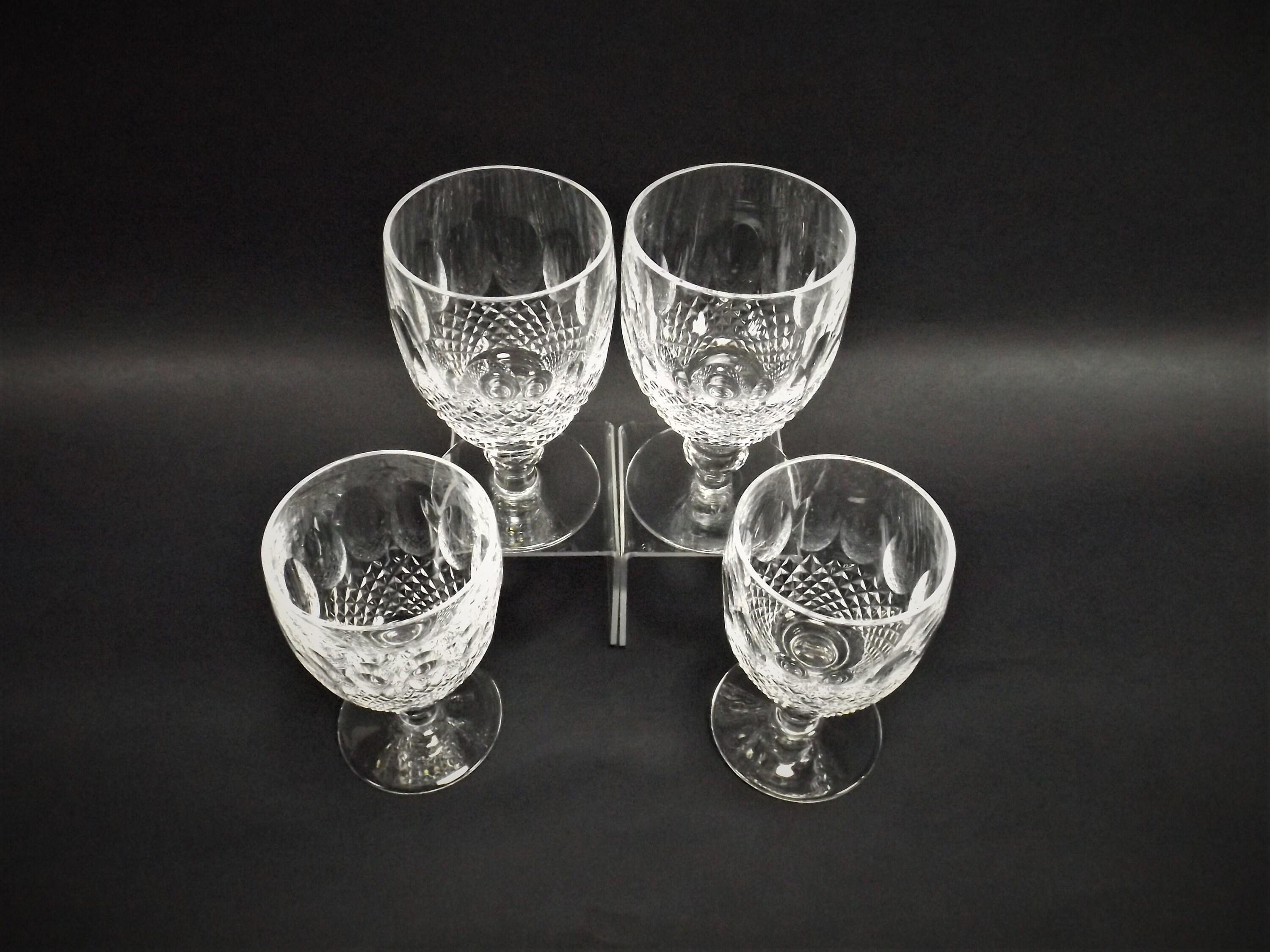 Waterford Cut Crystal Colleen Short Stem Water Goblet Set of 4 Signed ...