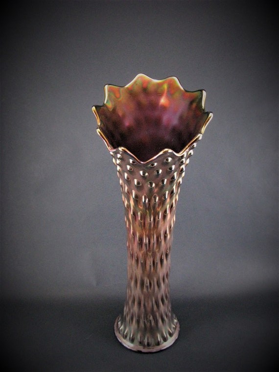 Carnival Glass Funeral Vase