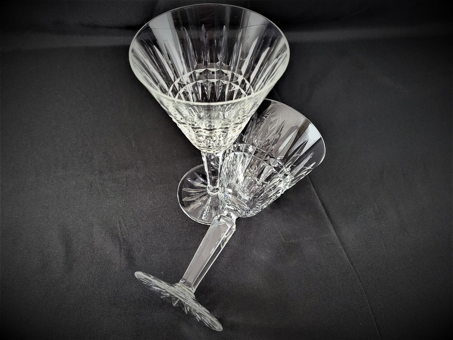 Waterford Crystal Glenmore Pattern Cut Glass Water Goblet Set of 2 - Etsy