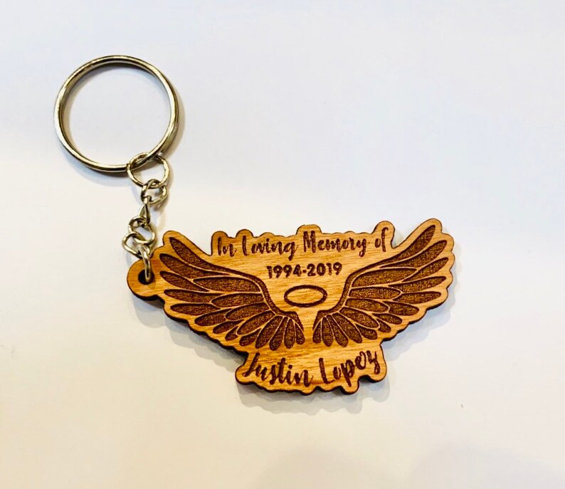 Memorial Custom Key Chain in Loving Memory Key Chain Rest - Etsy