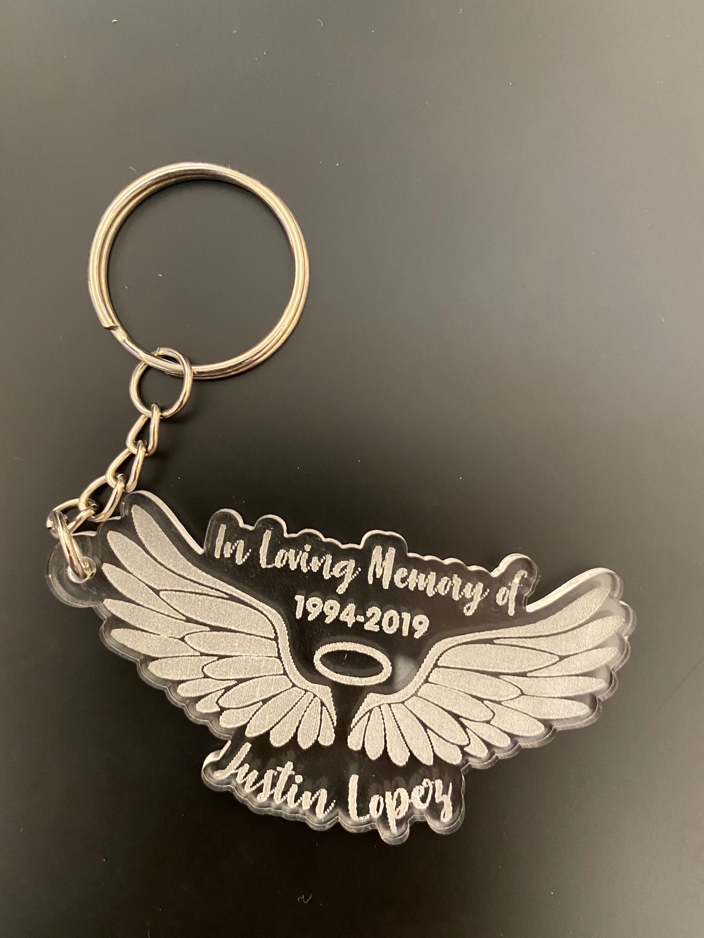 Memorial Custom Key Chain In Loving Memory Key Chain Rest | Etsy