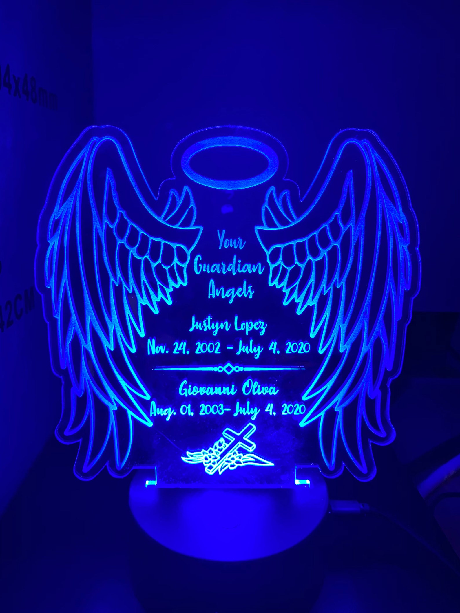 Customize Memorial Lamp Gift in Loving Memory rest in Peace - Etsy