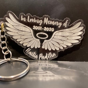 Memorial Custom Key Chain in Loving Memory Key Chain Rest in Peace Key ...