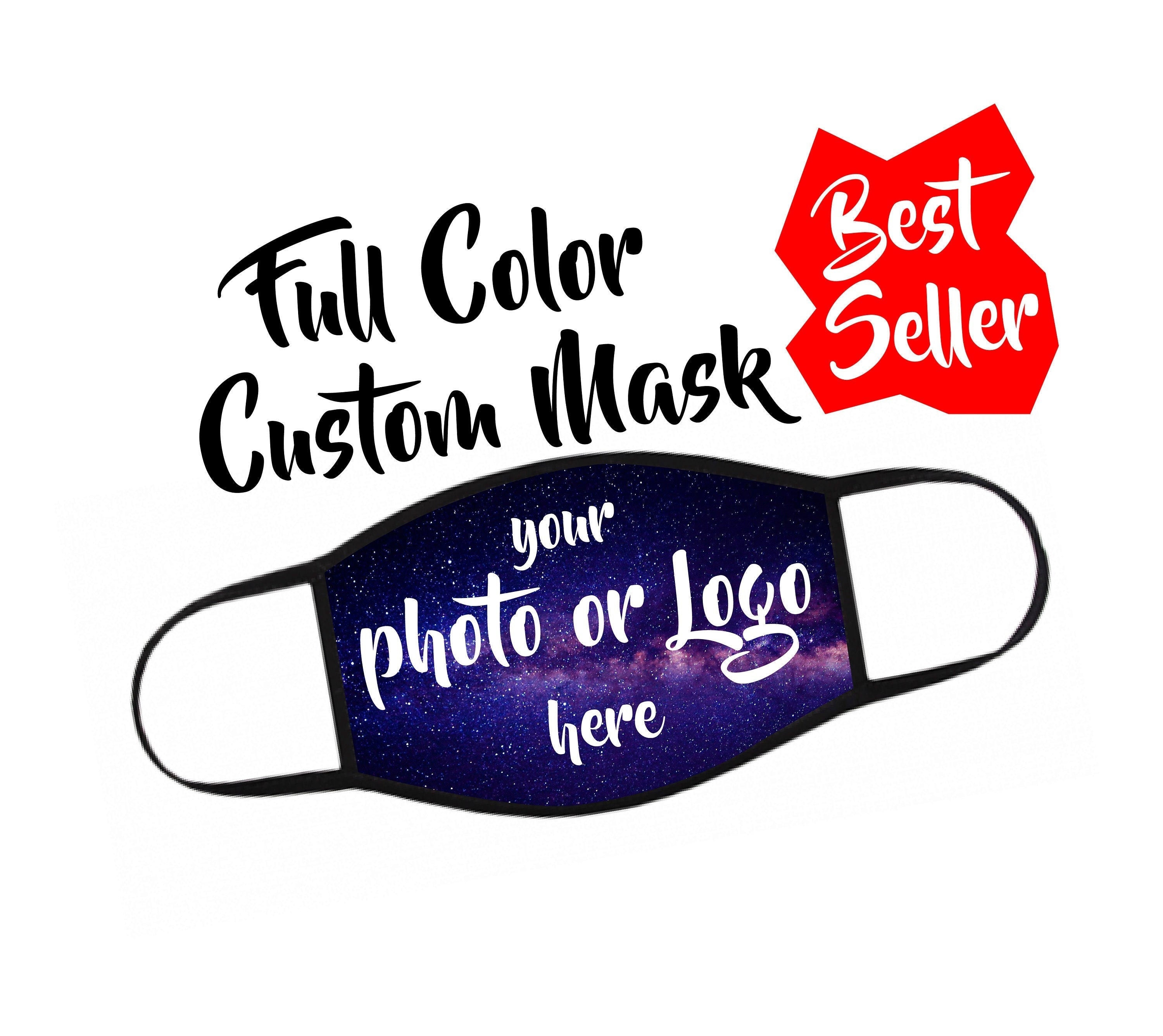 Custom Face Masks Logo Face Mask Washable Reusable | Etsy