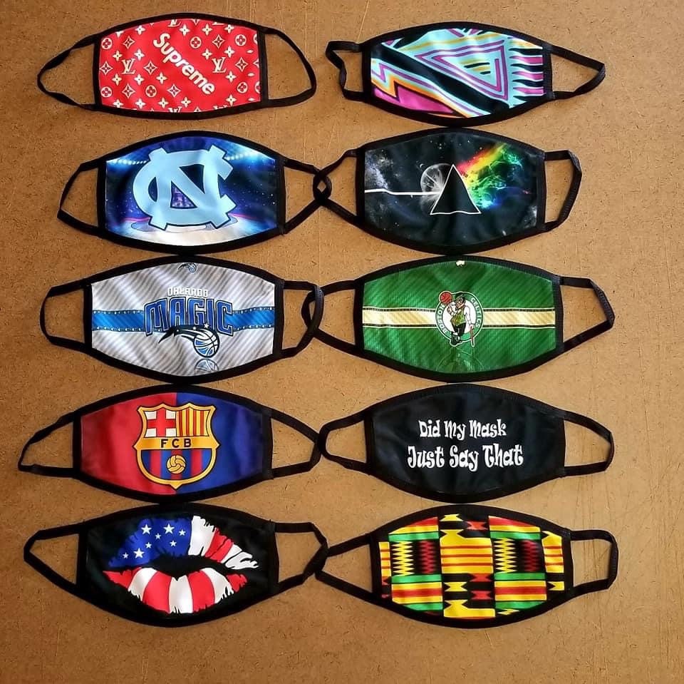 Custom Face Masks Logo Face Mask Washable Reusable | Etsy