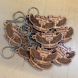 Memorial Custom Key Chain in Loving Memory Key Chain Rest in Peace Key ...