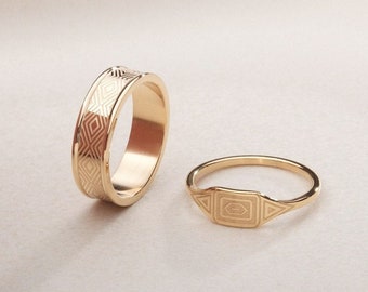 14k Gold Pinky Ring | Etsy