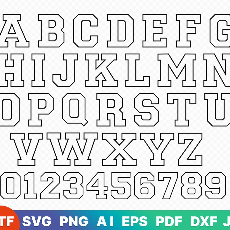 Senior Bubble Letters - Etsy