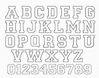 SPORT FONT SVG, Instant Download, Sport Alphabet Svg, Sport Numbers Svg ...