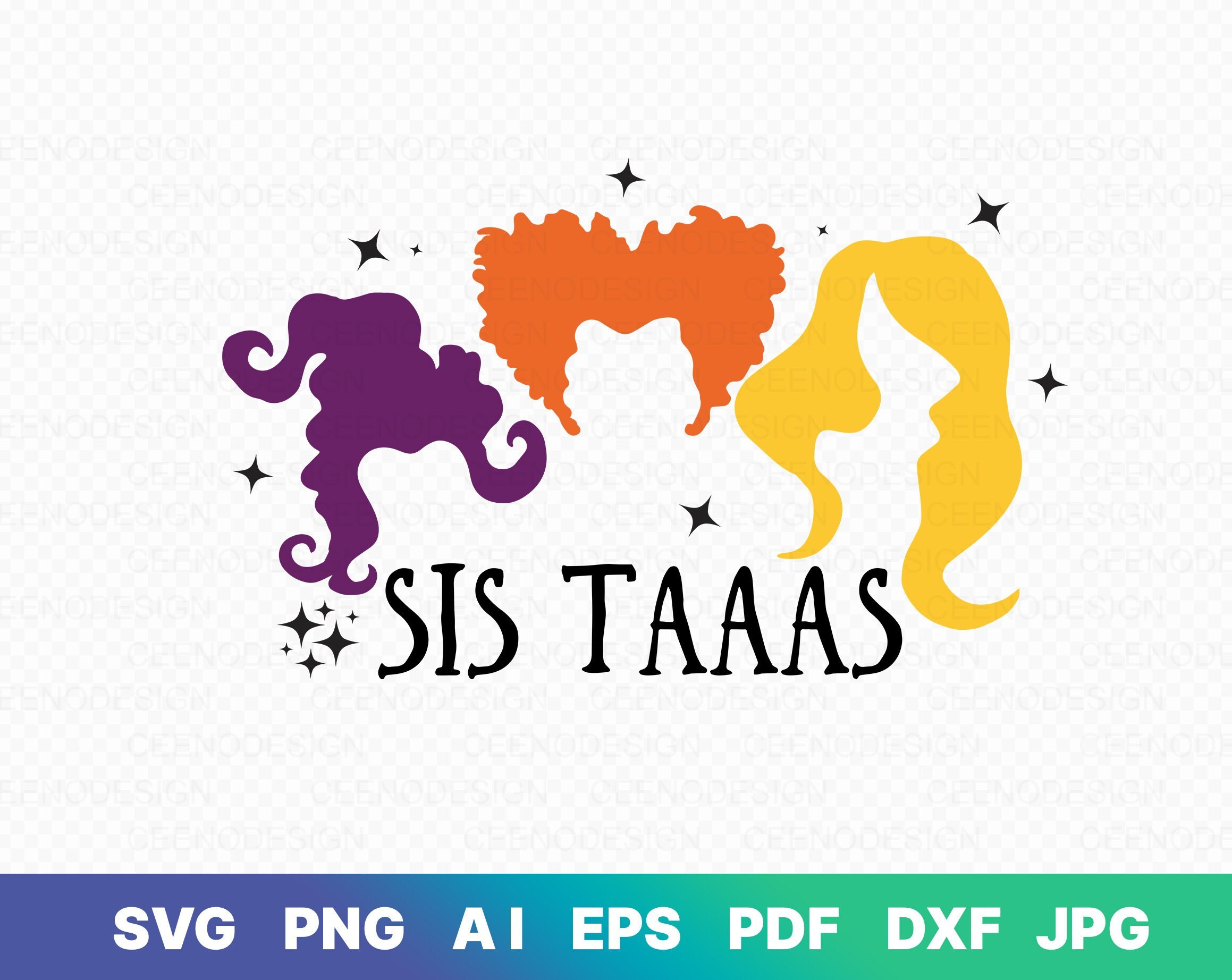 Hocus Pocus Sistaaas Svg I Smell Children Svg Hocus Pocus - Etsy
