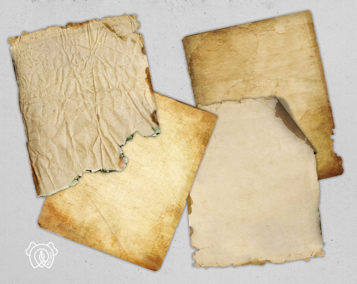 Old Paper Textures, Parchment Paper, Printable Aged Paper Textures ...