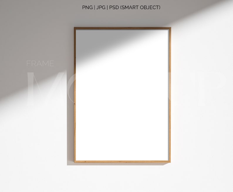 Frame Mockup Light Wood A4 Frame Wallpaper Mockup Frame on - Etsy