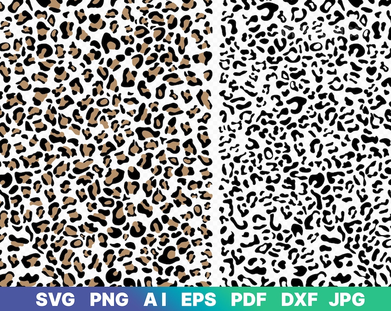Layered Leopard Print SVG Animal Print Pattern Gift - Etsy