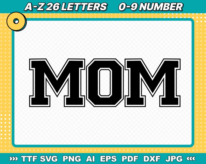 Varsity Font SVG TTF Sports Font Varsity Alphabet School - Etsy