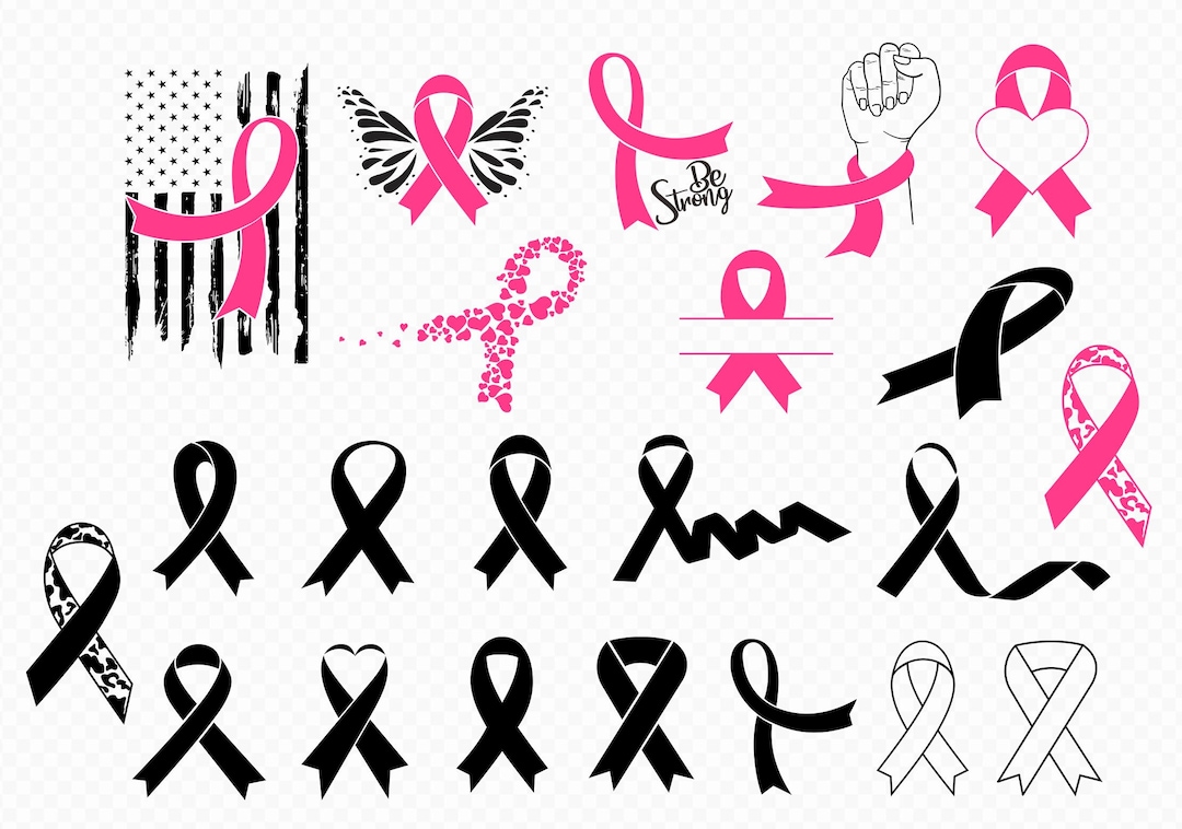 Awareness Ribbon Svg, Awareness Ribbon Clipart, Breast Cancer Svg ...