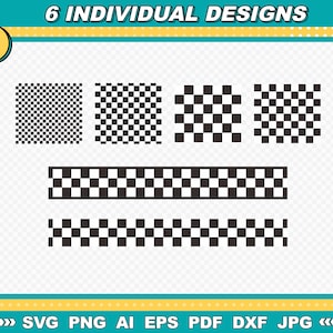 Checkered Pattern SVG / PNG/ PDF, Checkered Pattern Clipart, Checkered ...