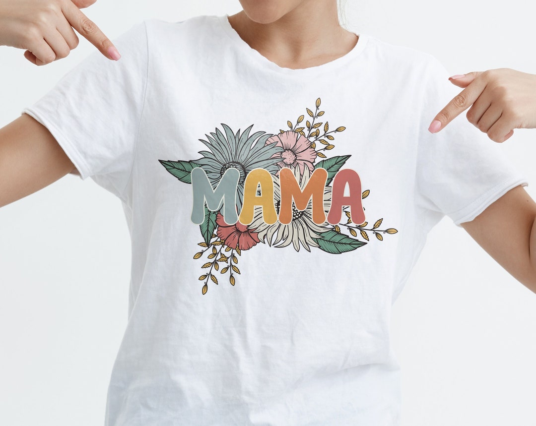 Floral Mama SVG, PNG, Mama Sublimation, Mom Png, Retro Mama Svg, Summer ...