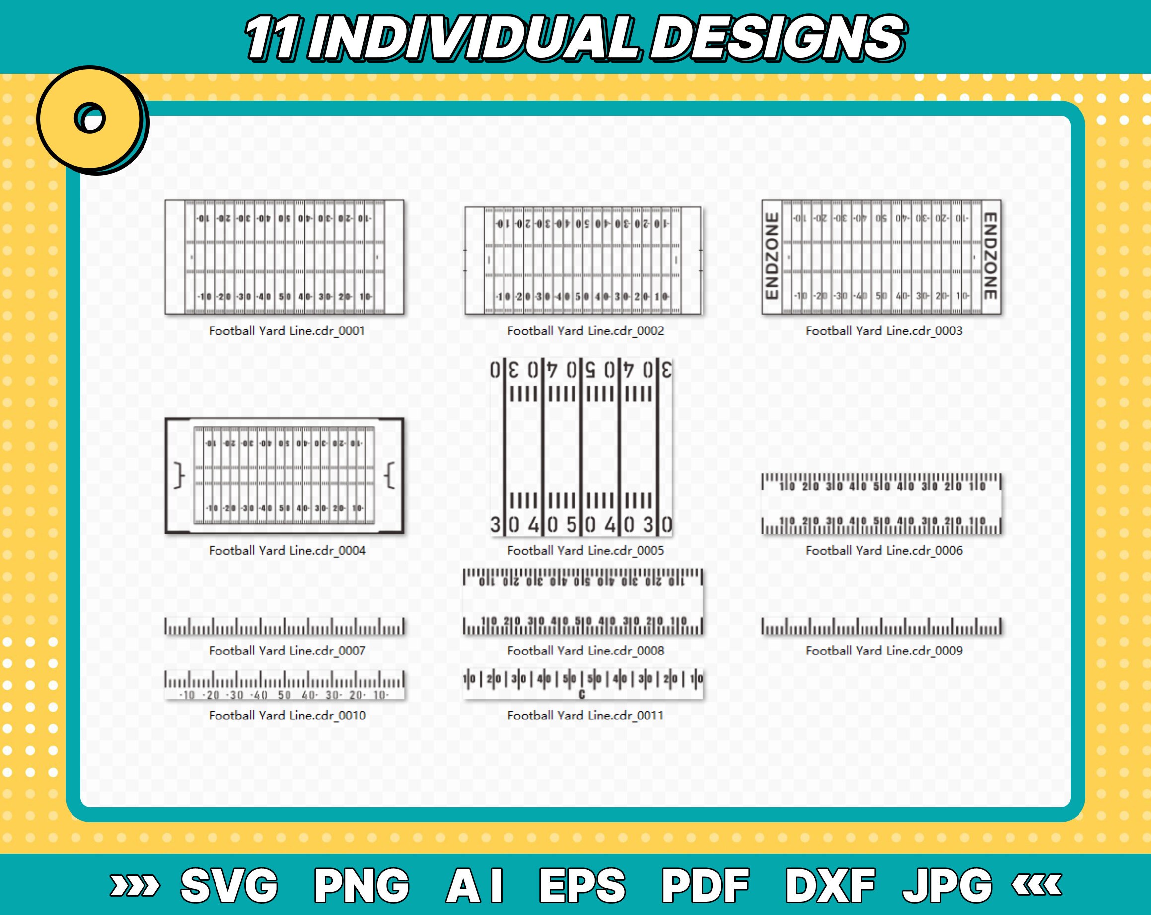 Football Yard Line Svg, Yard Line Svg, Football Field Svg, Yard Line ...