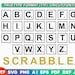 Scrabble Tiles Font, TTF, SVG Files for Cricut, Scrabble Tiles Clipart ...